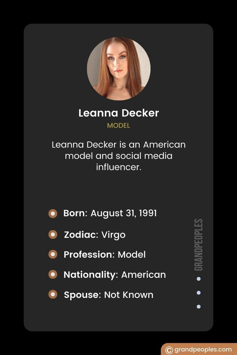 Leanna Decker Age, Height, Net Worth, Biography, Wiki, and More ...