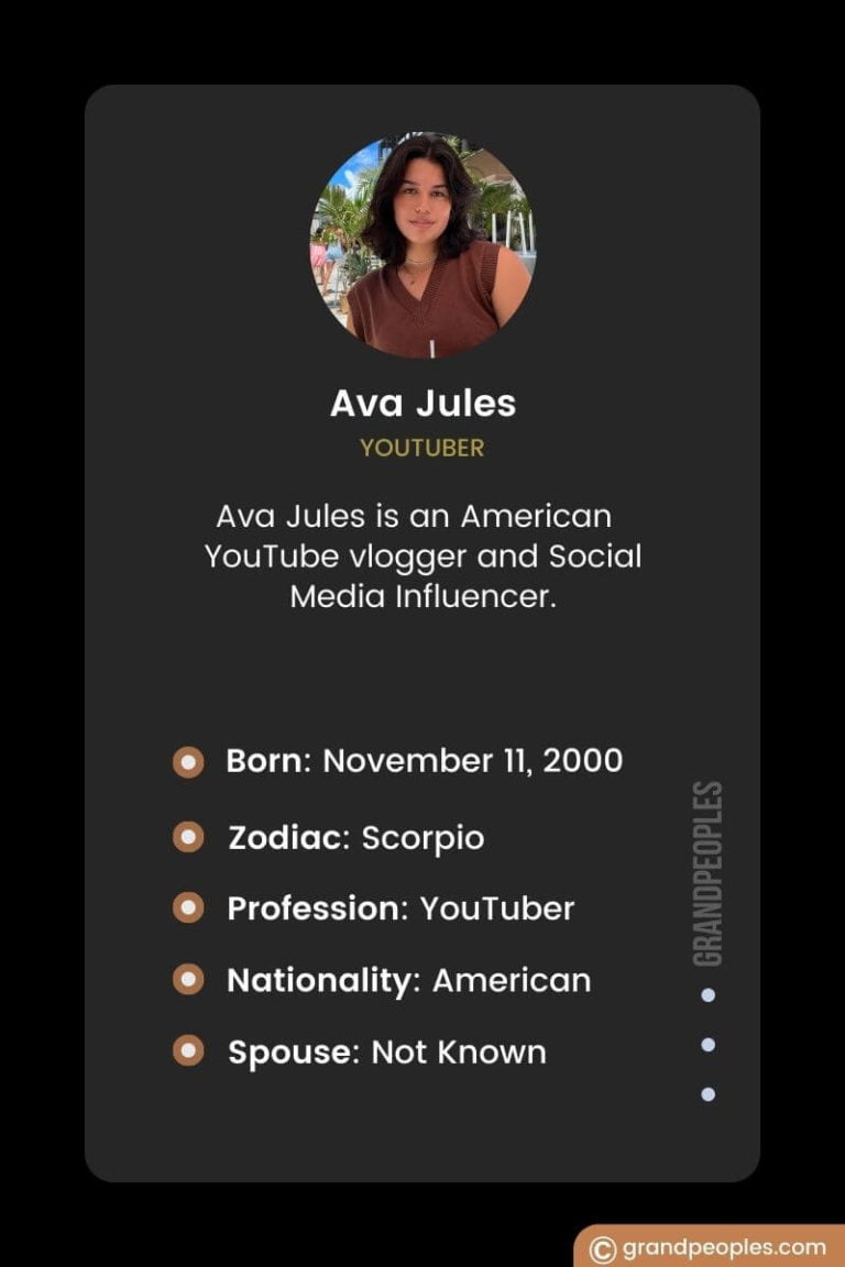 Ava Jules Age, Height, Net Worth, Biography, Wiki, and More