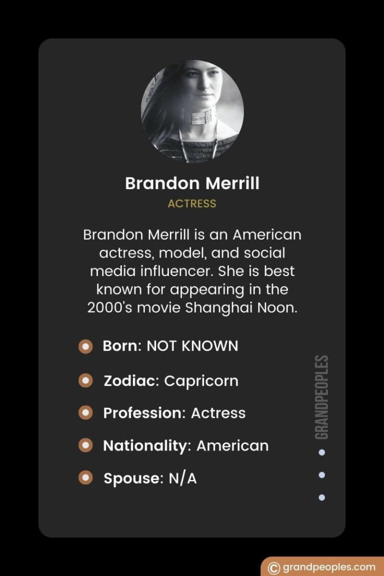 Brandon Merrill Wiki, Age, Movies, Biography, and More - GrandPeoples